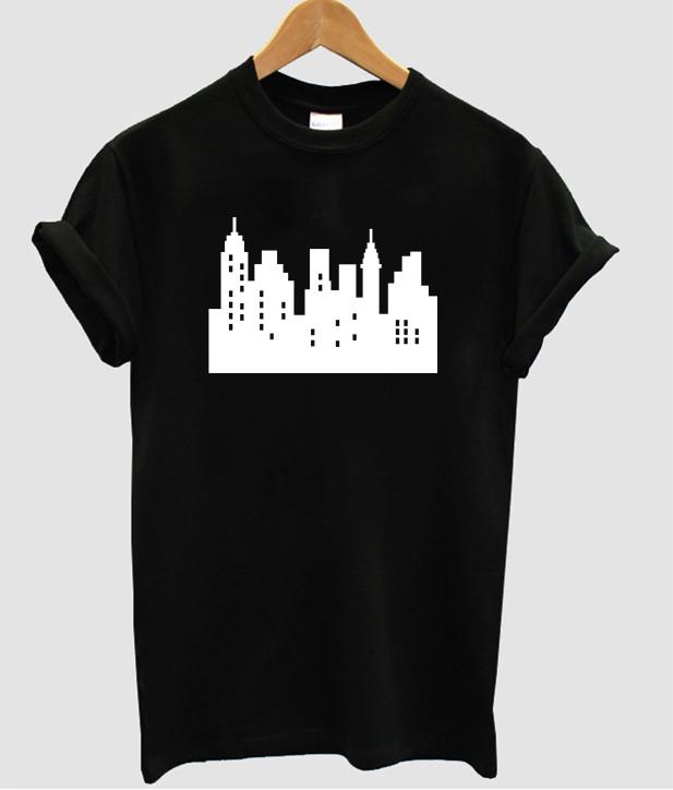 City Skyline Outline t shirt - Graphicteestores